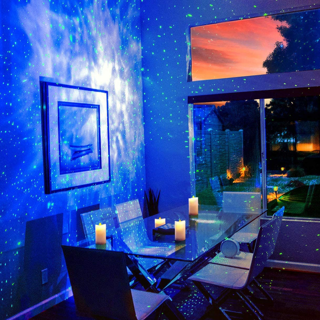 Alexa Compatible Laser Projector w/LED Nebula Cloud for Game Rooms, Ho ...